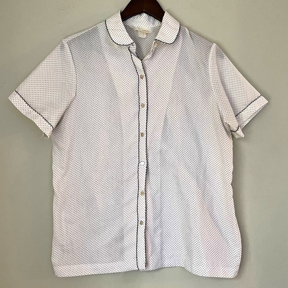 Lee Mar of California | Tops | Vintage Lee Mar White And Black Retro ...